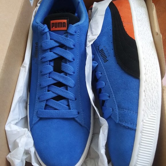 Puma | Shoes | New Puma Suede Classic Strong Blue Firecracker Sneakers ...